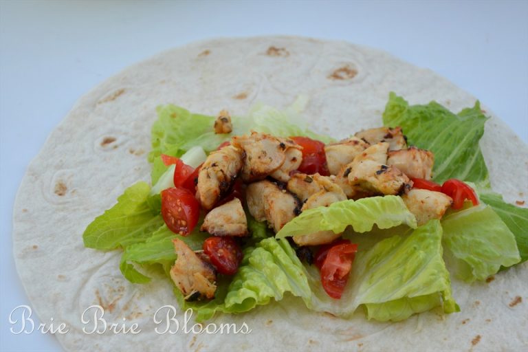 Garlic and Herb Chicken Wraps - Brie Brie Blooms