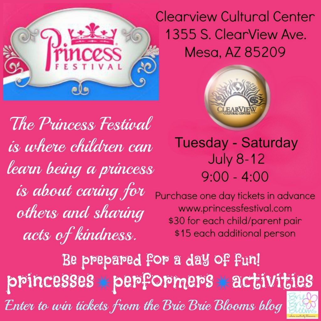 Princess Festival in Mesa, AZ July 8-12 (ticket giveaway) - Brie Brie ...