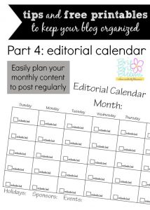 Blog Organization: tips and free printables to keep your blog organized ...