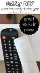 Easy DIY remote control storage - Brie Brie Blooms