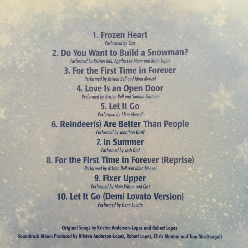 FROZEN Soundtrack CD Giveaway And Elsa Tracing Activity Brie Brie Blooms