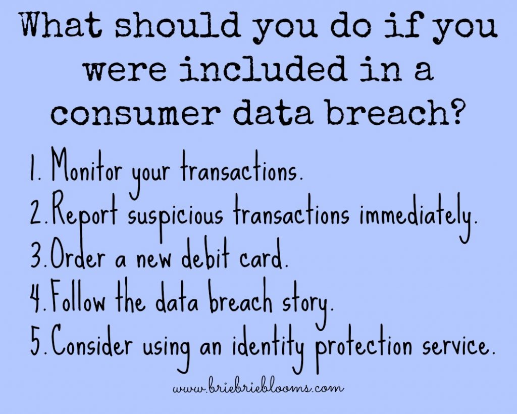 How to protect yourself during a consumer data breach - Brie Brie Blooms