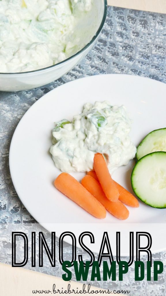 Dinosaur Swamp Dip (healthy kids snack) - Brie Brie Blooms