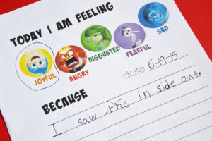 Free printable Inside Out feelings journal - Brie Brie Blooms