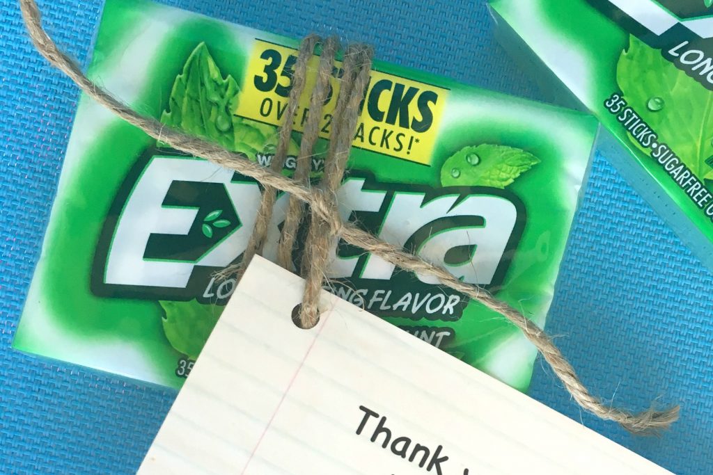 Extra Gum Teacher Appreciation Week Gift Printable Card - Brie Brie Blooms