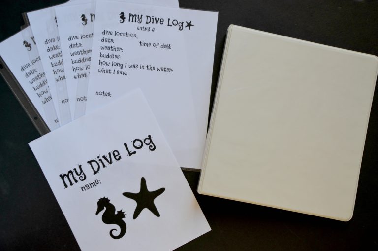 Free Printable Child Dive Log - Brie Brie Blooms