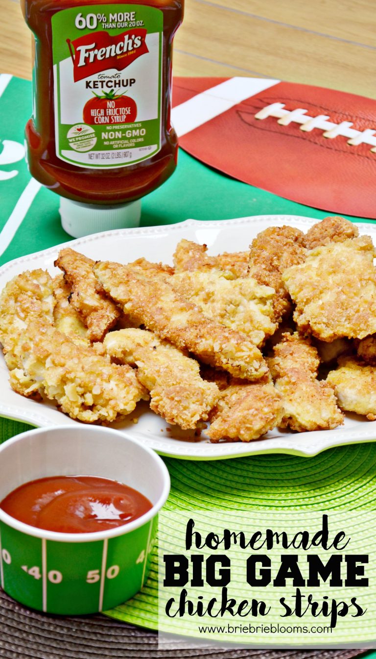 Homemade Big Game Chicken Strips Recipe - Brie Brie Blooms
