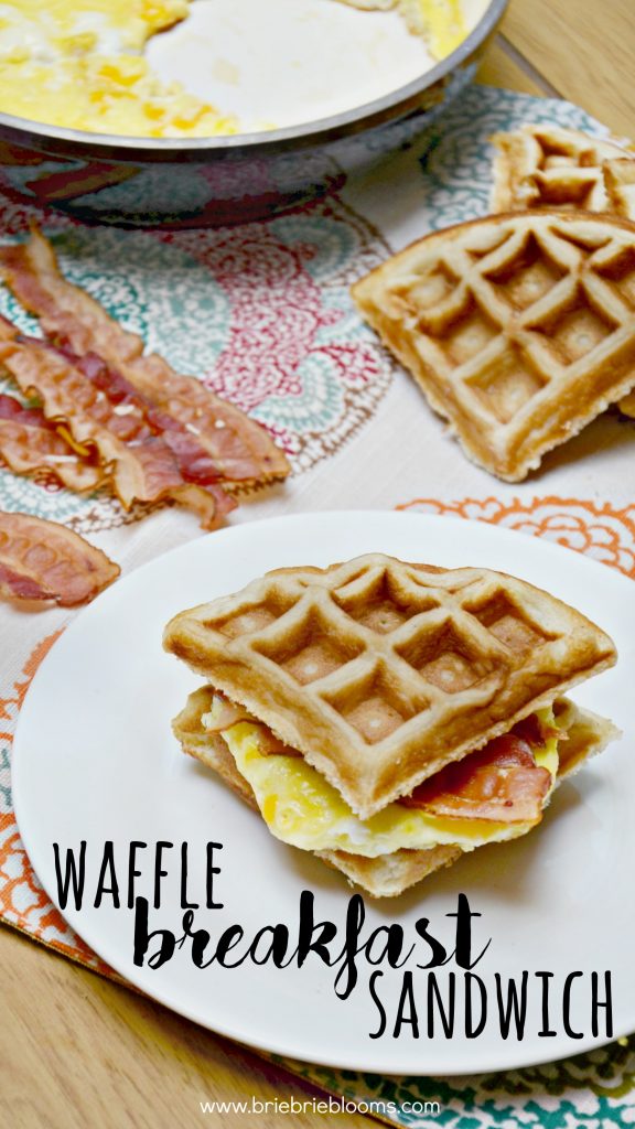 Waffle breakfast sandwich recipe - Brie Brie Blooms