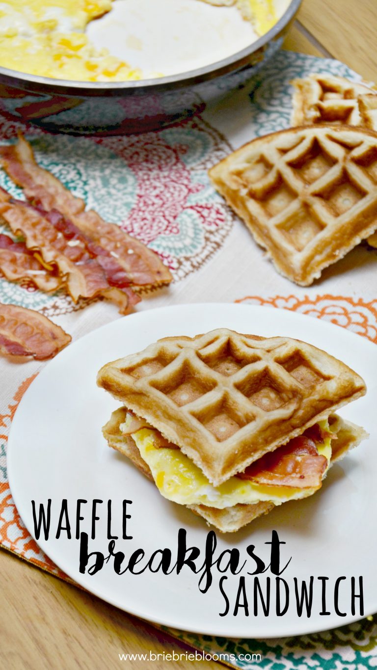 Waffle breakfast sandwich recipe - Brie Brie Blooms