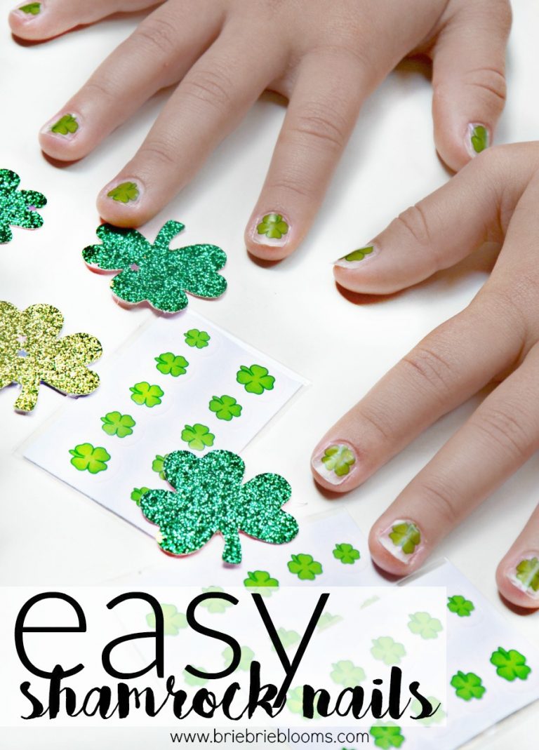 Easy Shamrock Nails - Brie Brie Blooms