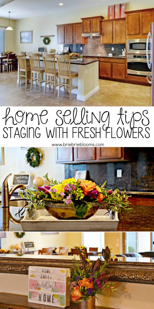 Home Selling Tips | Staging with Fresh Flowers - Brie Brie Blooms
