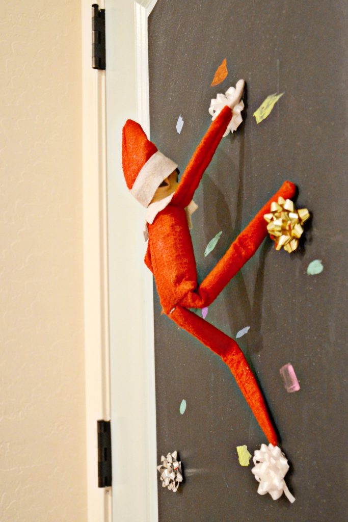 Rock Climbing Elf | Elf on the Shelf Idea - Brie Brie Blooms