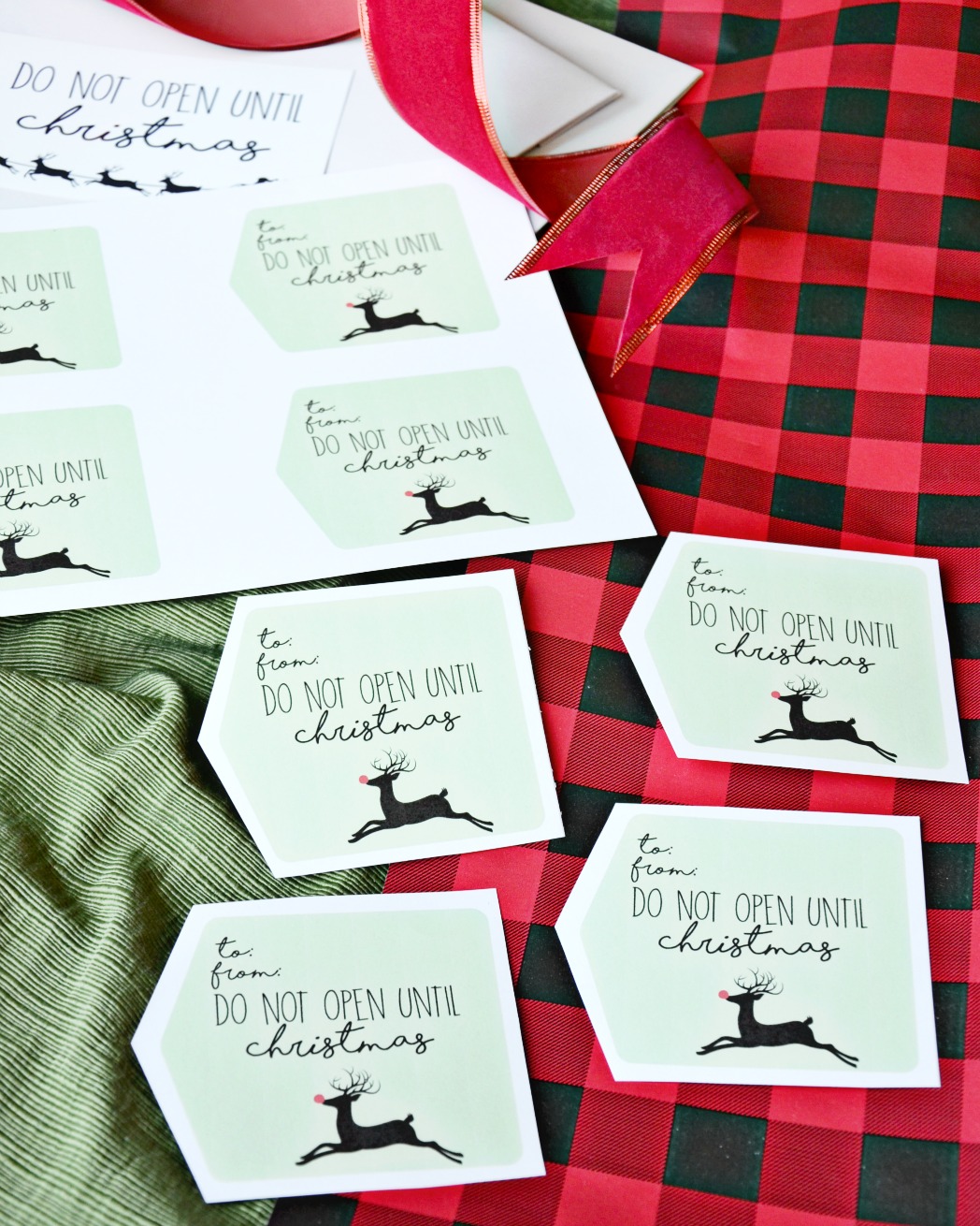 Do Not Open Until Christmas Holiday Package Wrapping - Brie Brie Blooms