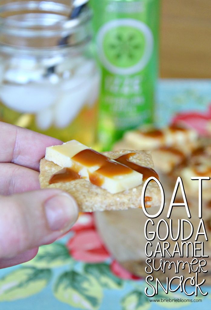 Oat Gouda Caramel Summer Snack Recipe - Brie Brie Blooms