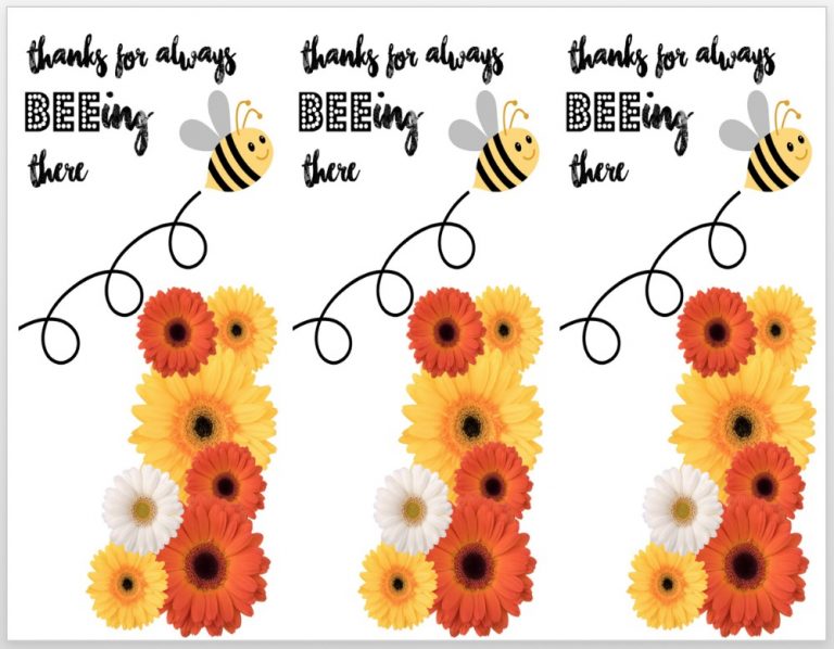 Teacher Appreciation Gift Printable Flower Bookmarks - Brie Brie Blooms