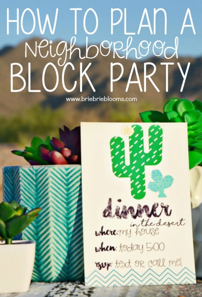 How to Plan a Neighborhood Block Party - Brie Brie Blooms