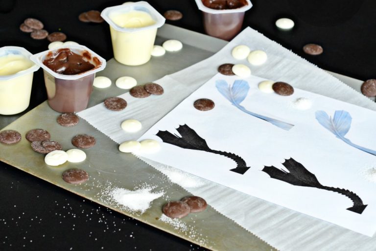 How to Train Your Dragon Chocolate Dragon Tail Pudding Cups - Brie Brie ...