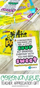 Quarantine Gift Idea | Coronavirus Teacher Appreciation Gift - Brie ...