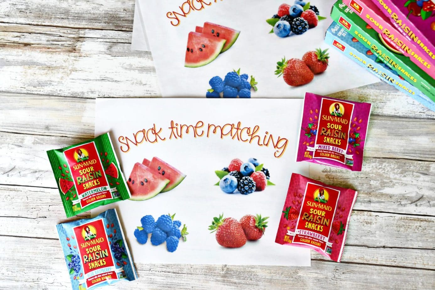Snack Time Matching Activity - Brie Brie Blooms
